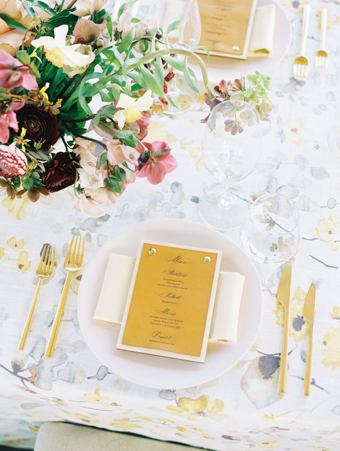 Sixty Vines Rehearsal Dinner Design with Flowers and Leather • Alexa ...