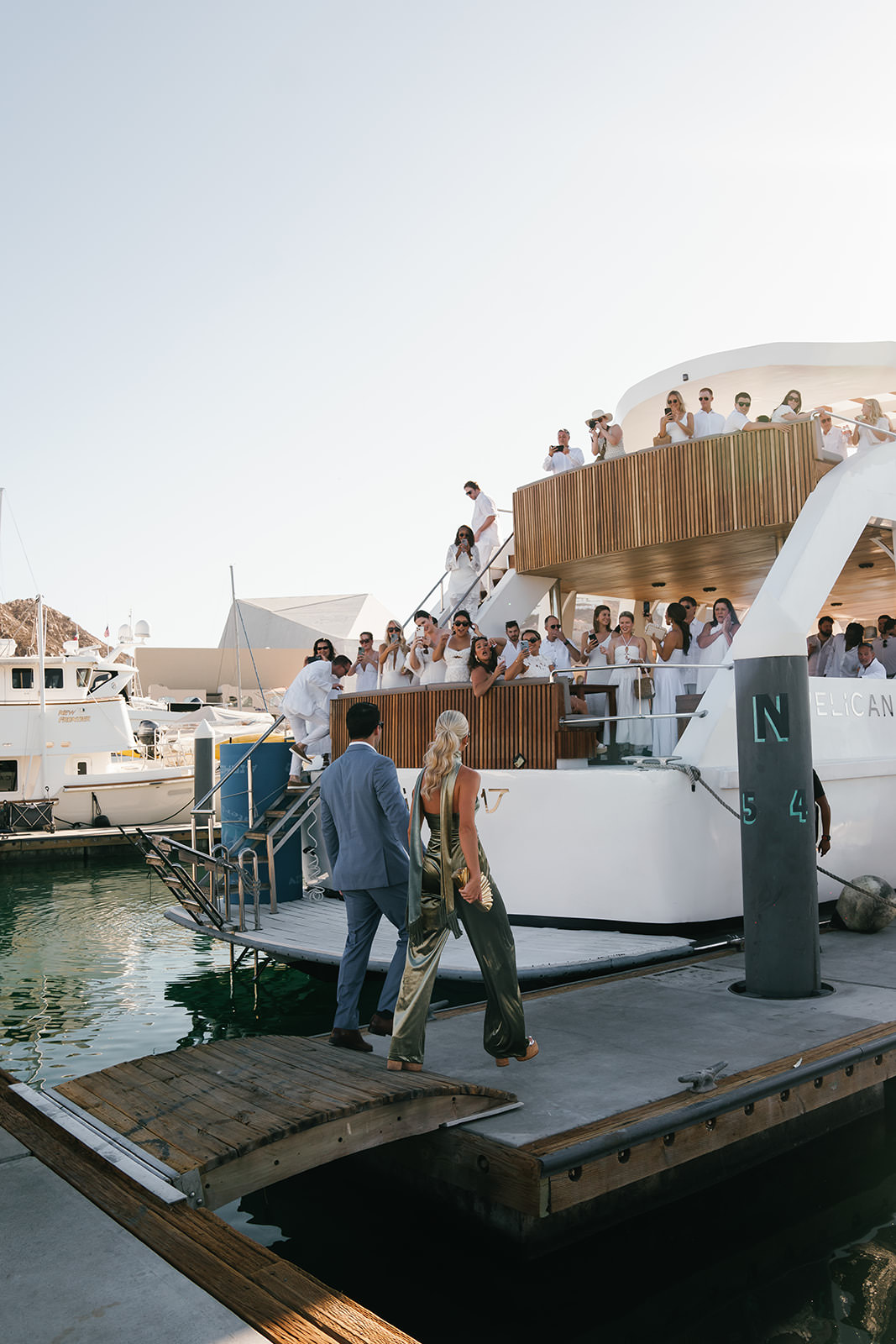 All-White Welcome Party Boat Ride in Cabo • Alexa Kay Events