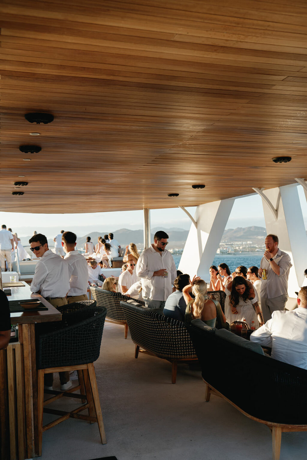 All-White Welcome Party Boat Ride in Cabo • Alexa Kay Events